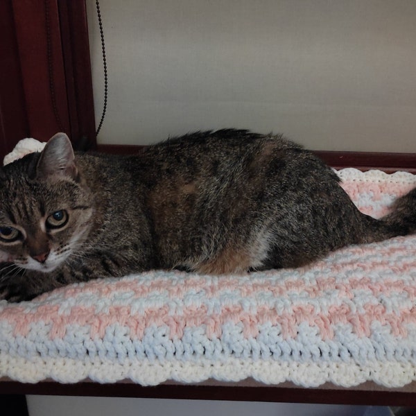 23' Crochet Cat Blanket,mat Handmade ,cat Blanket, Dog, Puppy, Cat ...