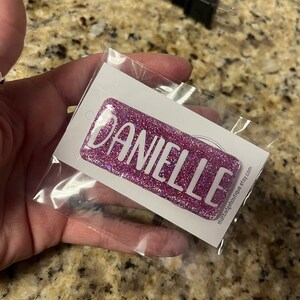 Glitter Name Tag Name Tag Personalized Name Tag Custom Name Tag - Etsy