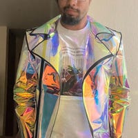 Transparent Vinyl Bomber Jacket. Unique and Bright Clear Clothing. - Etsy