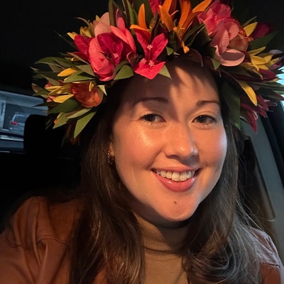 Polynesian Headdress Lei Po'o Premium Tahitian Flower Crown for Ahuroa ...