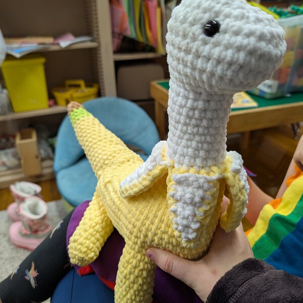 Bananasaurus Dinosaur NO SEW Crochet Pattern - Etsy