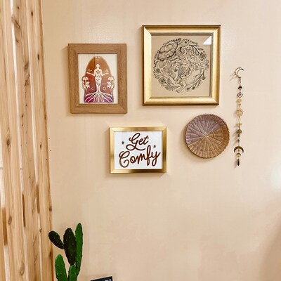 Positive Affirmations, Giclée Fine Art Print, Vintage Wall Art, Retro ...