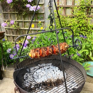 Campfire Cooking Hanging Grill for Tripods - Etsy