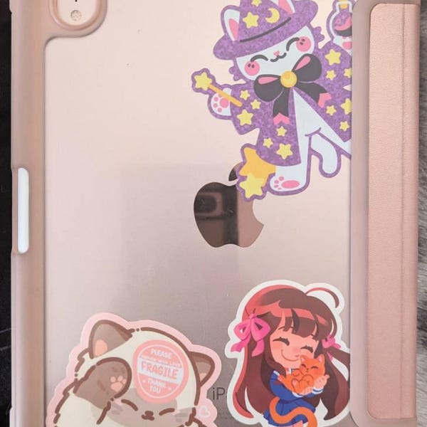 Please Handle With Love FRAGILE Sticker | Cat Meme Stickers | Kawaii ...