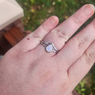 Ava Crystal Ring Sterling Silver Rings for Women Rose Gold Ring ...