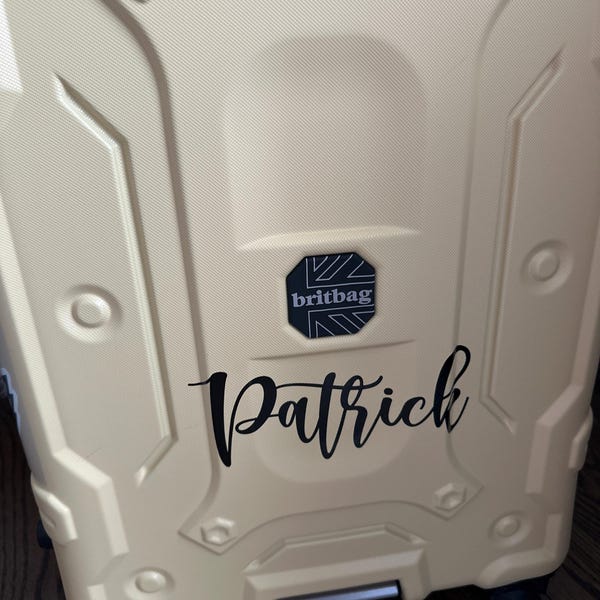 Personalized Suitcase Sticker for Easy Travel Identification Vinyl ...