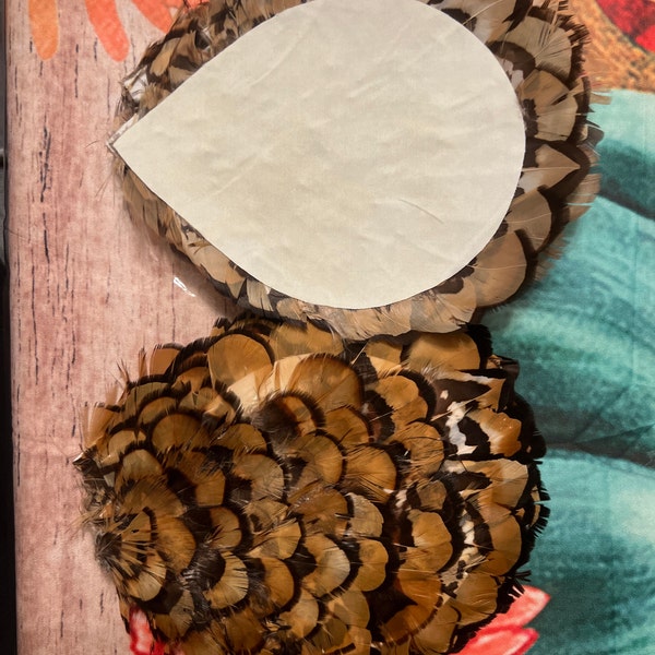 PHEASANT Feather PADS in Many Various Styles/colors for Hats Millinery ...