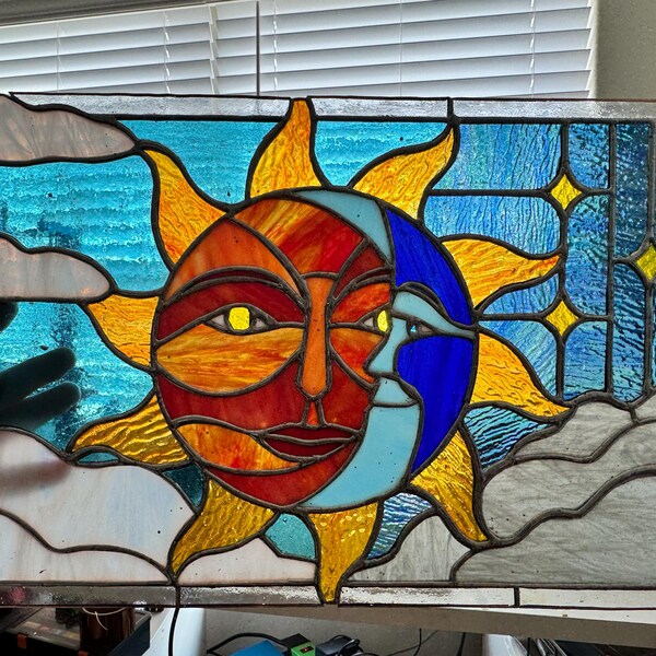 Celestial Stained Glass Large Panel Pattern. Stained Glass Pattern ...