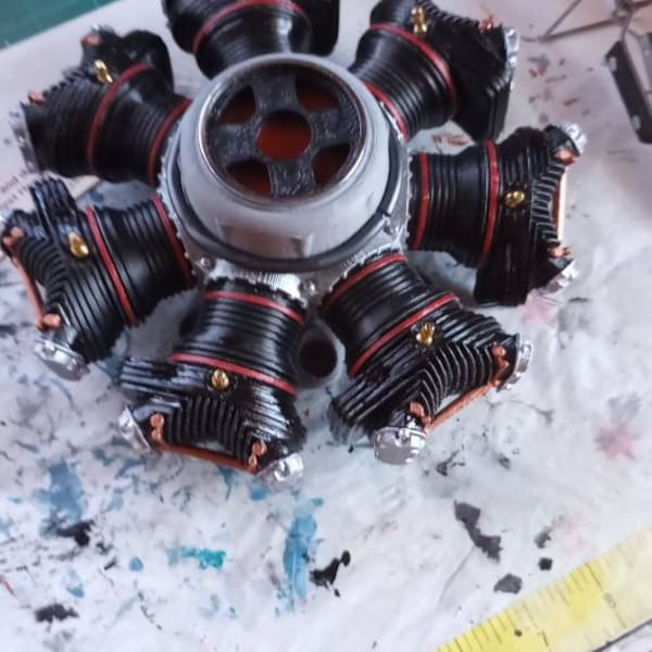 1:5 Scale Replica Continental R-670 Radial Engine Kit PT-17 PT-23 R-670 ...