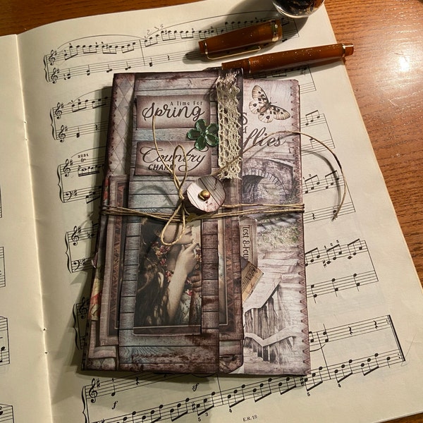 Junk Journal, Autumn Diary, Folio, Folding Folio, Loaded Folder, Craft Kit, Printable, Ephemera ...