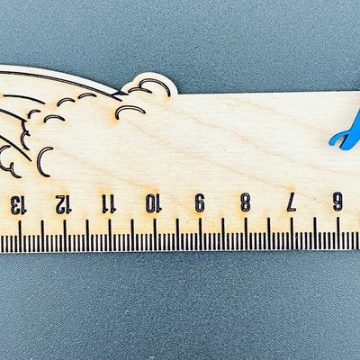 Laser Cut Wooden RULER Cm Svg File School Laser Cut File and School ...