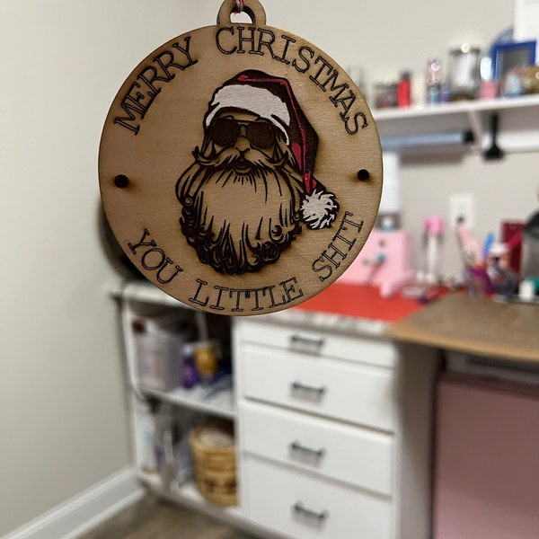 Funny Christmas Ornament Svg | SVG for Laser Ornament | Funny Ornament SVG | Funny Ornament ...