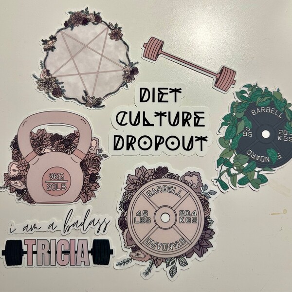 Barbell Powerlifting Sticker, Weightlifting Sticker, Girls Who ...