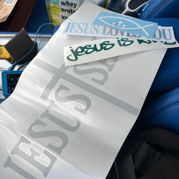 Jesus Saves | Car Sticker Vinyl Decal | Windows Laptops Etc - Etsy