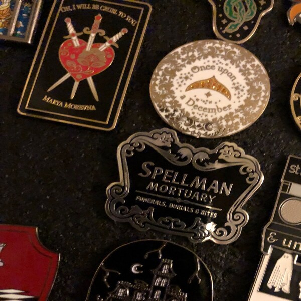 Spellman Mortuary Sign Enamel Pin - Etsy