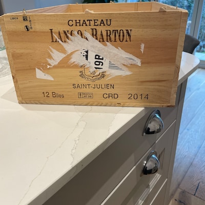 Traditional FRENCH WOODEN WINE Box / Crate / Storage Unit 6 Bottle Size ...