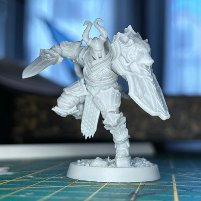 Giff Fighter Infantry Miniature Hippo Soldier Dungeons and Dragons Mini ...