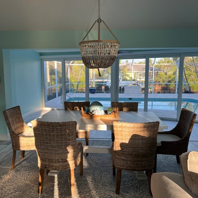 Sea Glass Light Fixture Made to Order - Etsy