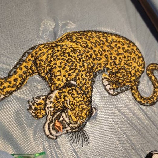Leopard Machine Embroidery File Design - 5x7 Inch Hoop - Instant ...