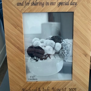 Personalized Picture Frame Custom Picture Engraved Picture Gift for Him ...