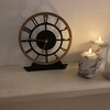Decorative 3D Metal Black Table Top Clock 25x23cm - Etsy UK