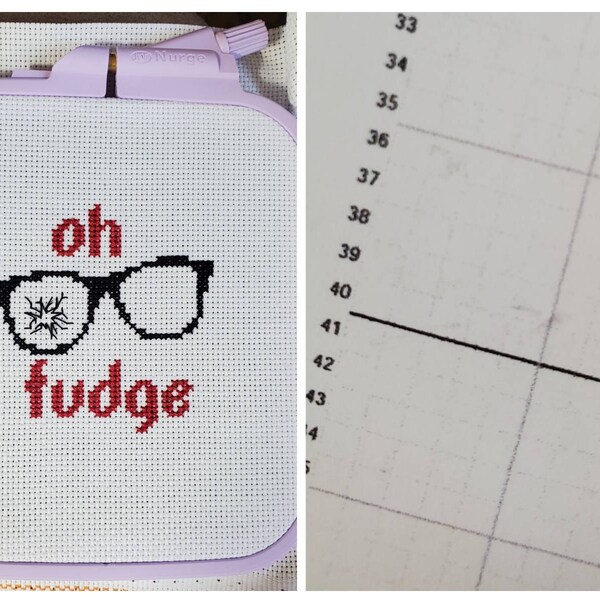 A Christmas Story Broken Glasses Christmas Ornament Cross Stitch ...