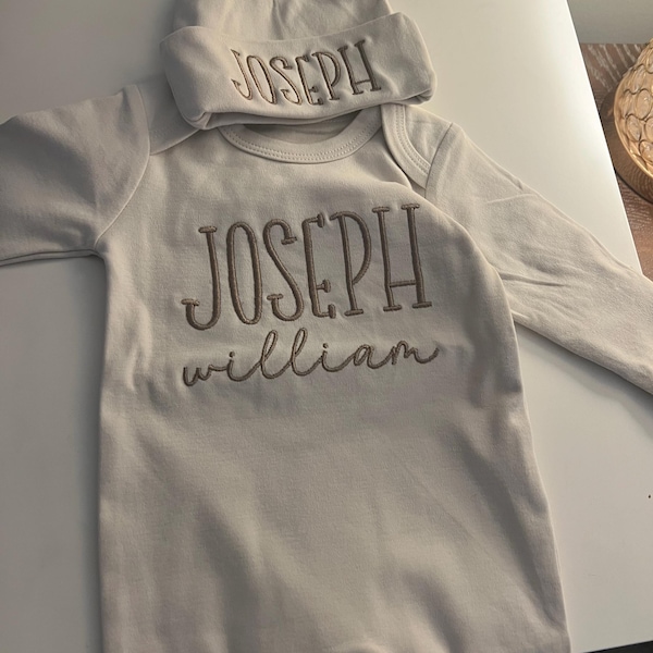 Baby Coming Home Outfit, Personalized Baby Gift, Custom Baby Apparel ...