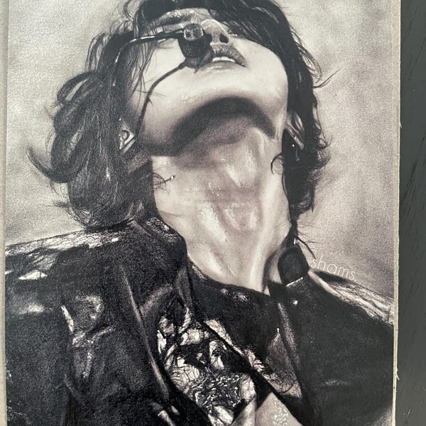 Kim Hongjoong ATEEZ Pencil Drawing Sketch Original Artwork A5(approx ...