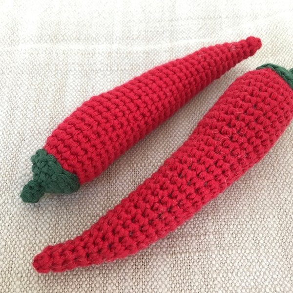 CHILI PEPPER Crochet Pattern PDF - Amigurumi Hot Pepper Pattern ...