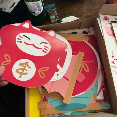 Printable Lucky Cats Banner, Diy PDF, SVG, PNG Download, Chinese New ...