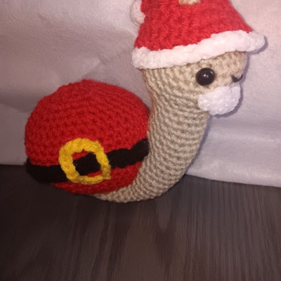 Santa Snail Crochet Pattern PDF, Christmas Holidays Amigurumi, Santa ...