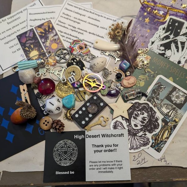 Witchcraft Kit Medium 35 Items, Witchcraft Supplies, Wicca Supplies ...