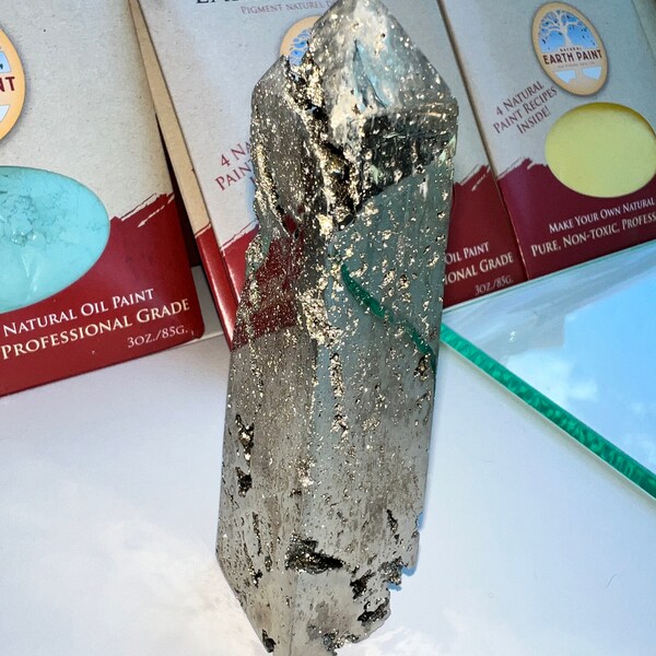 Pyrite Obelisk Crystal Tower - Raw Natural Large Pyrite Towers - High ...