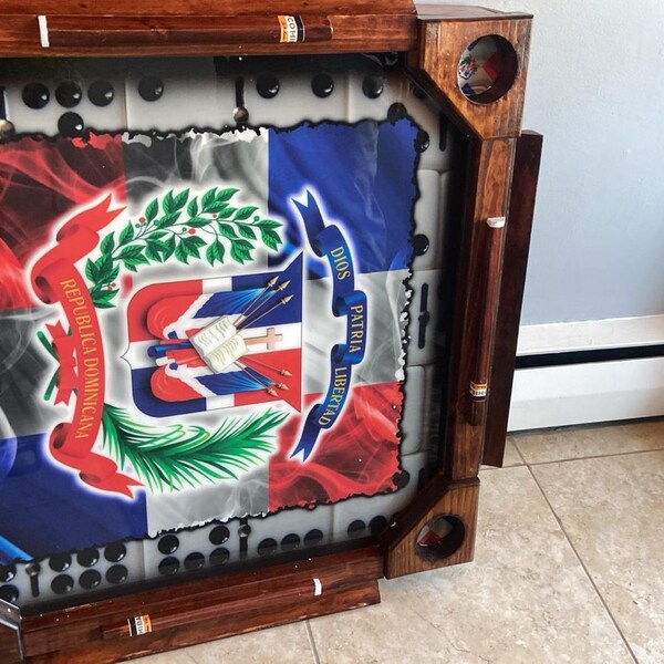 PREORDER!! Dominican Handmade BIG Domino Table. All Wood With Folding ...