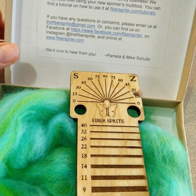 Spinner's Multitool Spinning Control Card With Twist Angle and Diz - Etsy