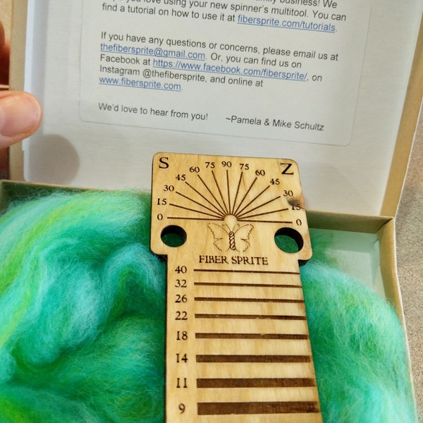 Spinner's Multitool - Spinning Control Card With Twist Angle and Diz - Etsy