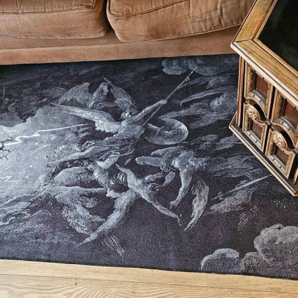 The Starry Night (1889) - Vincent Van Gogh, Vincent Van Gogh Design Rug ...