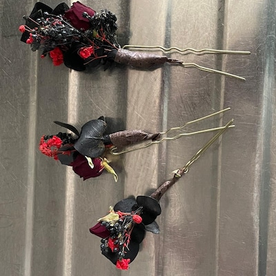 Boho Dried Plants Dried Flower Comb DIY Pants Set Make Comb Set Ivory ...