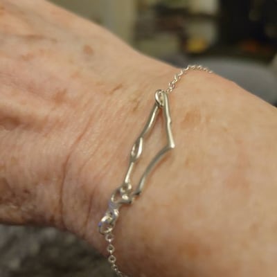 8 Guitar String Bracelets, Big Silver Spring Bracelets, Stainelss Steel ...