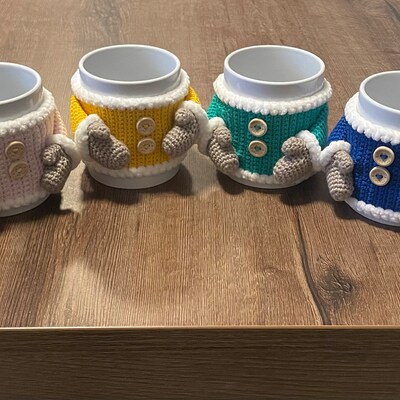 Crochet Christmas Mug Jumper Pattern - Etsy