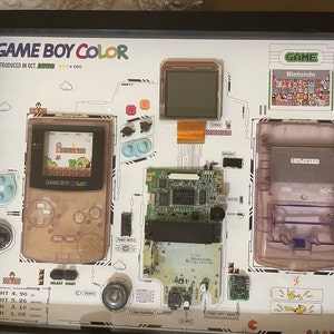 Disassembled Gameboy With Frame, Disassemble Art, Gameboy Teardown ...