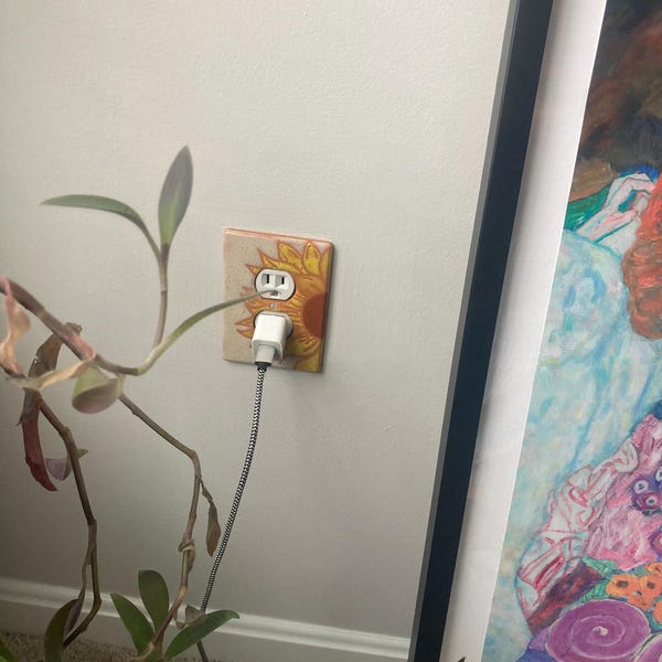 Light Switch Coverings Painted, Blanket, Brown & Green, Southwest ...