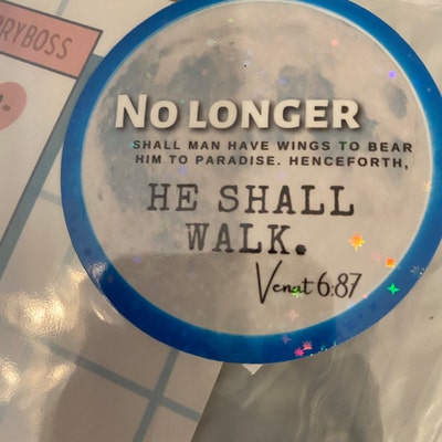 FFXIV Endwalker Venat Quote Sticker: Henceforth He Shall Walk - Etsy
