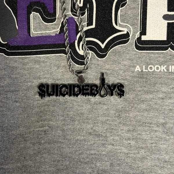 Lil Peep Hellboy Necklace Polished Stainless Steel Pendant Choice of ...