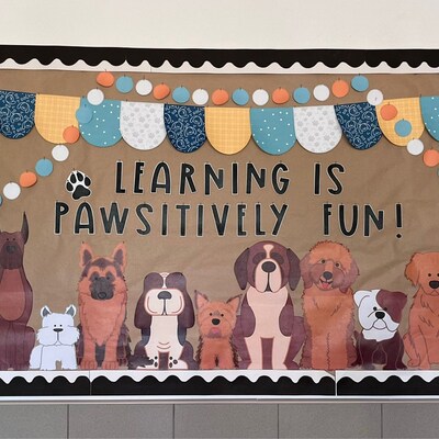 Puppy Love Puppy Bulletin Board Kit - Etsy