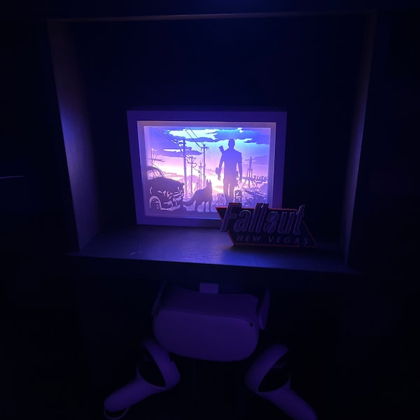 Fallout Light Box | Gaming Room Decor | Gaming Night Light - Etsy
