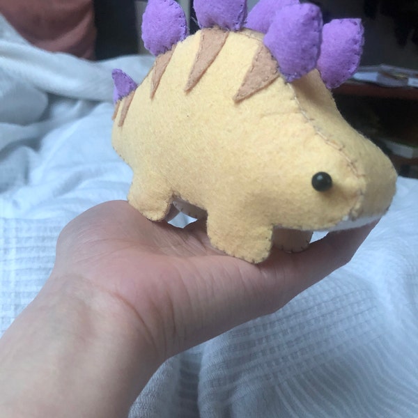 PDF Pattern - Felt Stegosaurus Dinosaur Plush - Etsy
