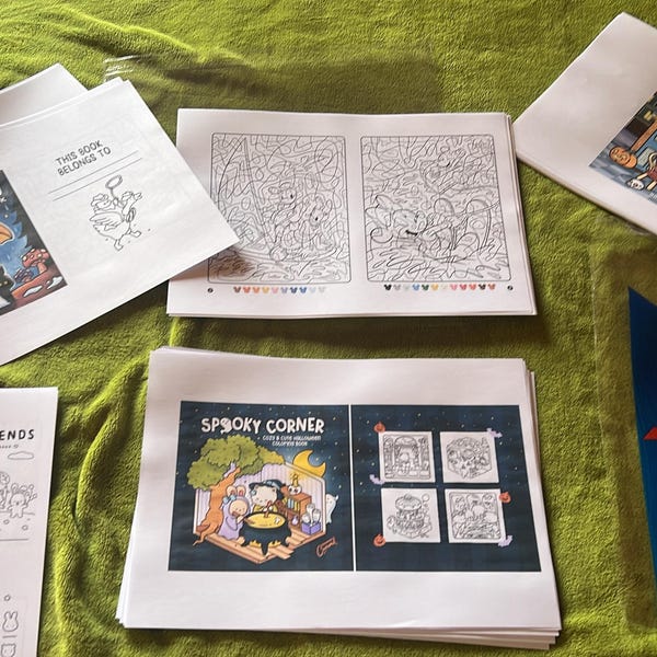 Halloween Coloring Pages, 40 Cute, Cozy, Spooky Vibes Illustrations ...