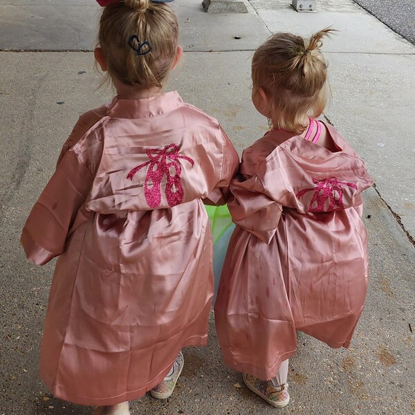Kids Robe - Ballet Birthday Party Favor - Satin Robe for Kids - Ballet ...