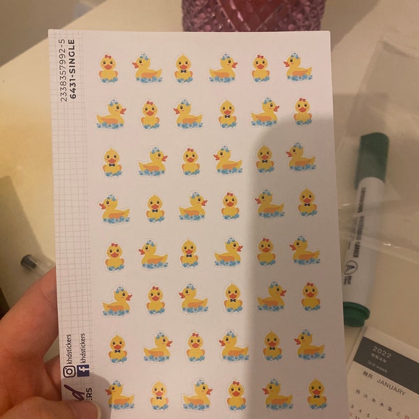 Rubber Ducks Stickers, Planner Stickers, Removable - Etsy